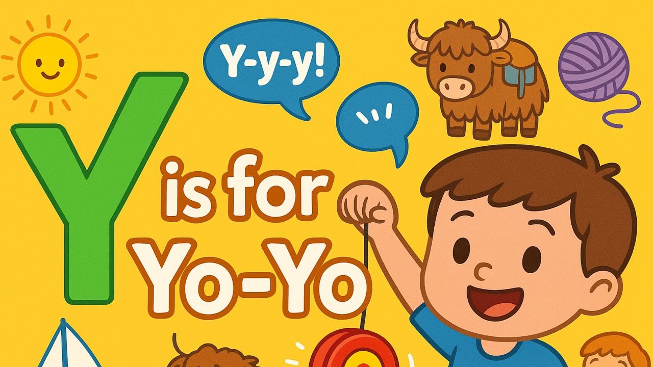 Learn the Letter Y! | Y is for Yo-Yo, Yak, Yarn | ABC Song for ...