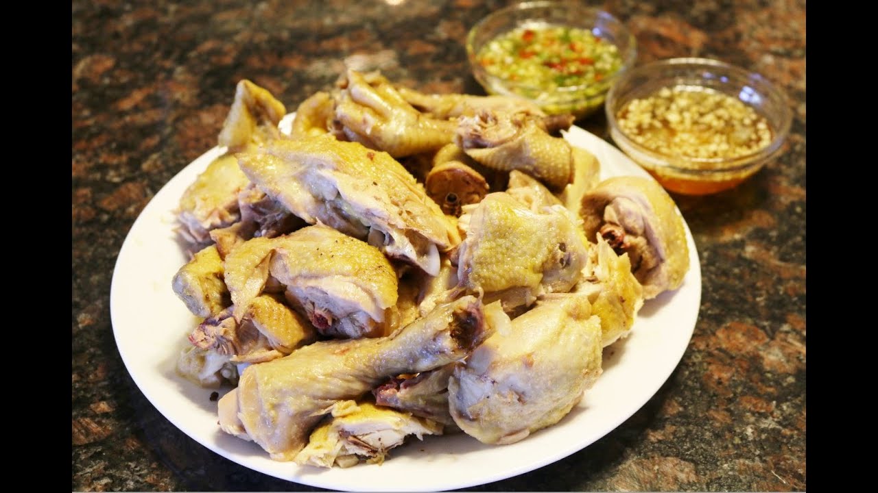 Steam Chicken and Ginger Sauce - YouTube