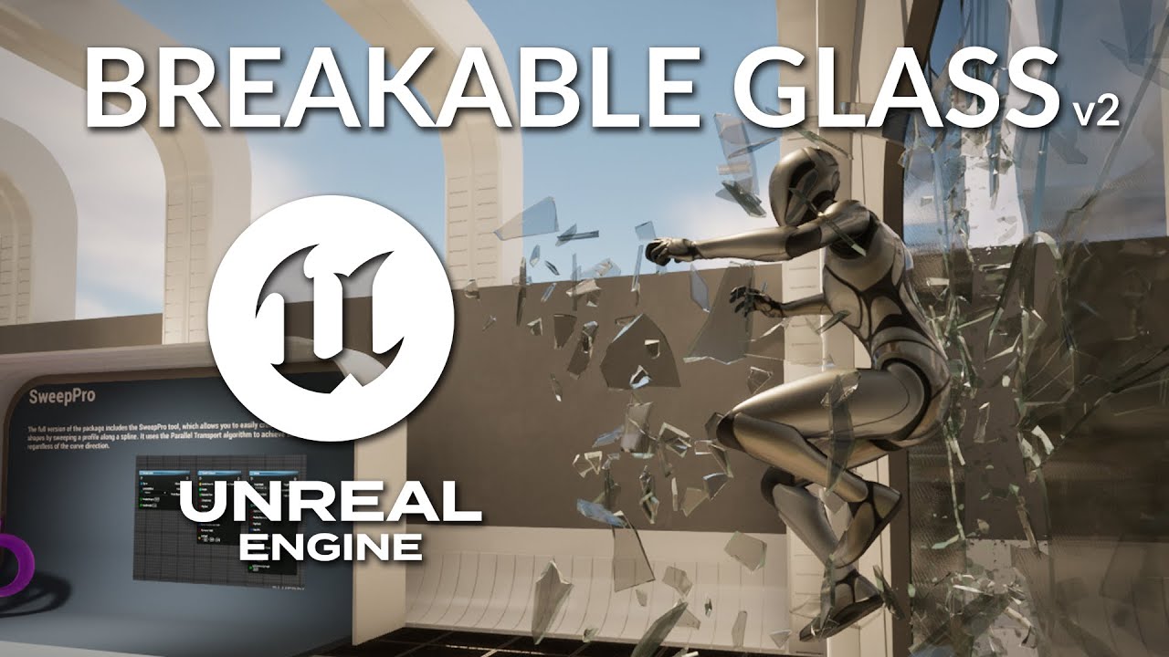 💥 Breakable Glass 2 – Recursive & Radial Fractures in UE5! - YouTube