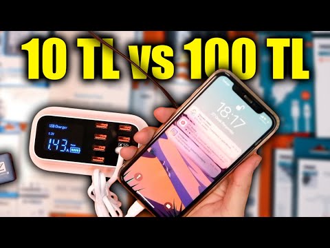 10 TL vs 100 TL Hangi Şarj Aleti Daha Hızlı ?