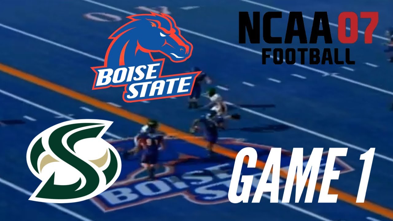 NCAA 07 Boise State Season Sim: Game 1 vs Sacramento State - YouTube