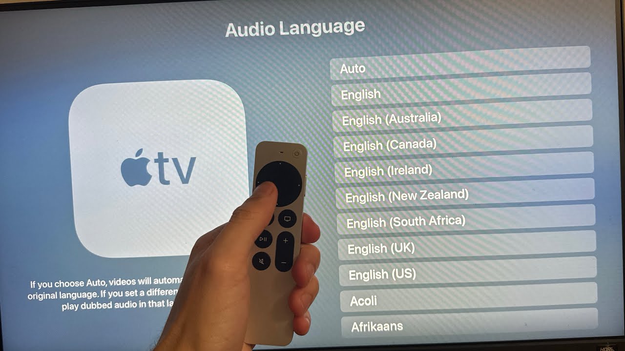 Apple TV: How to Change Audio Language Tutorial! (For Beginners) - YouTube