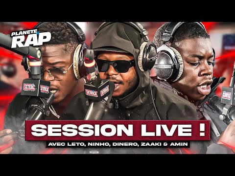 SESSION FREESTYLE avec Leto, Ninho, Dinero, Zaaki & Amin ! #PlanèteRap