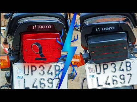 सिर्फ 10 रुपये में😱 backlight sticker बनायें || splendor plus backlight ...