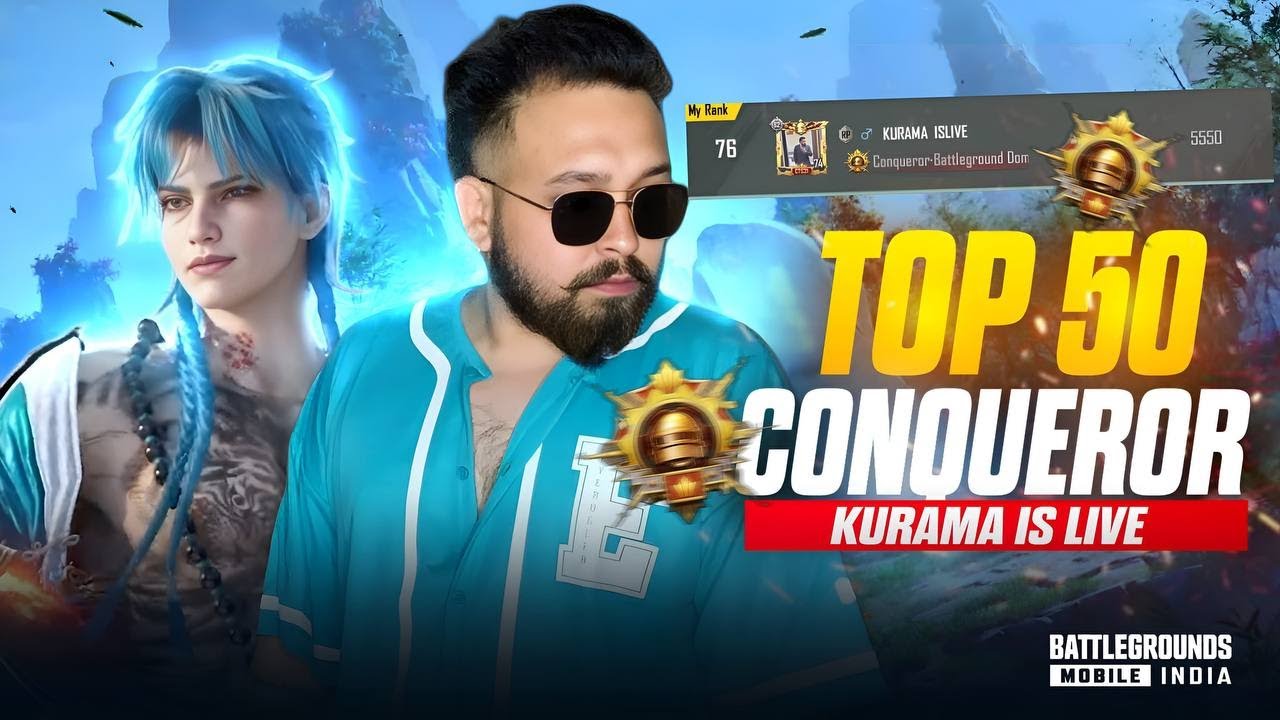 BGMI CONQUEROR RANK || TOP 50 RANK || NEW UPDATE 3.6 || BGMI LIVE ...
