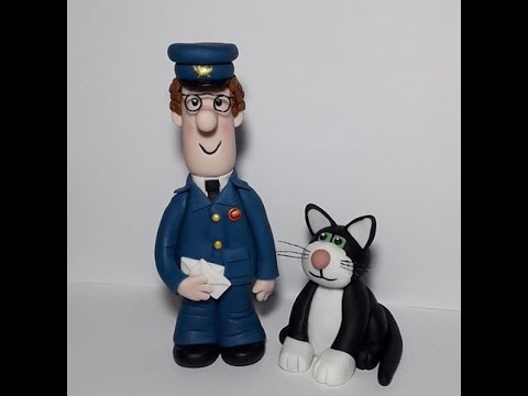 How to make Postman Pat out of fondant (Part1) Jess will be (Part 2 ...