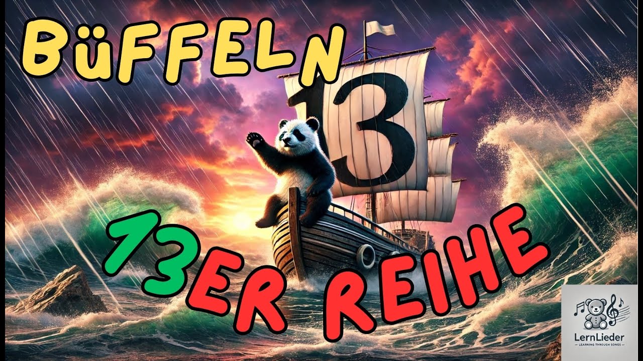 Dreizehnerreihe büffeln [13er-Reihe, Einmaleins, Mathematik, pauken ...