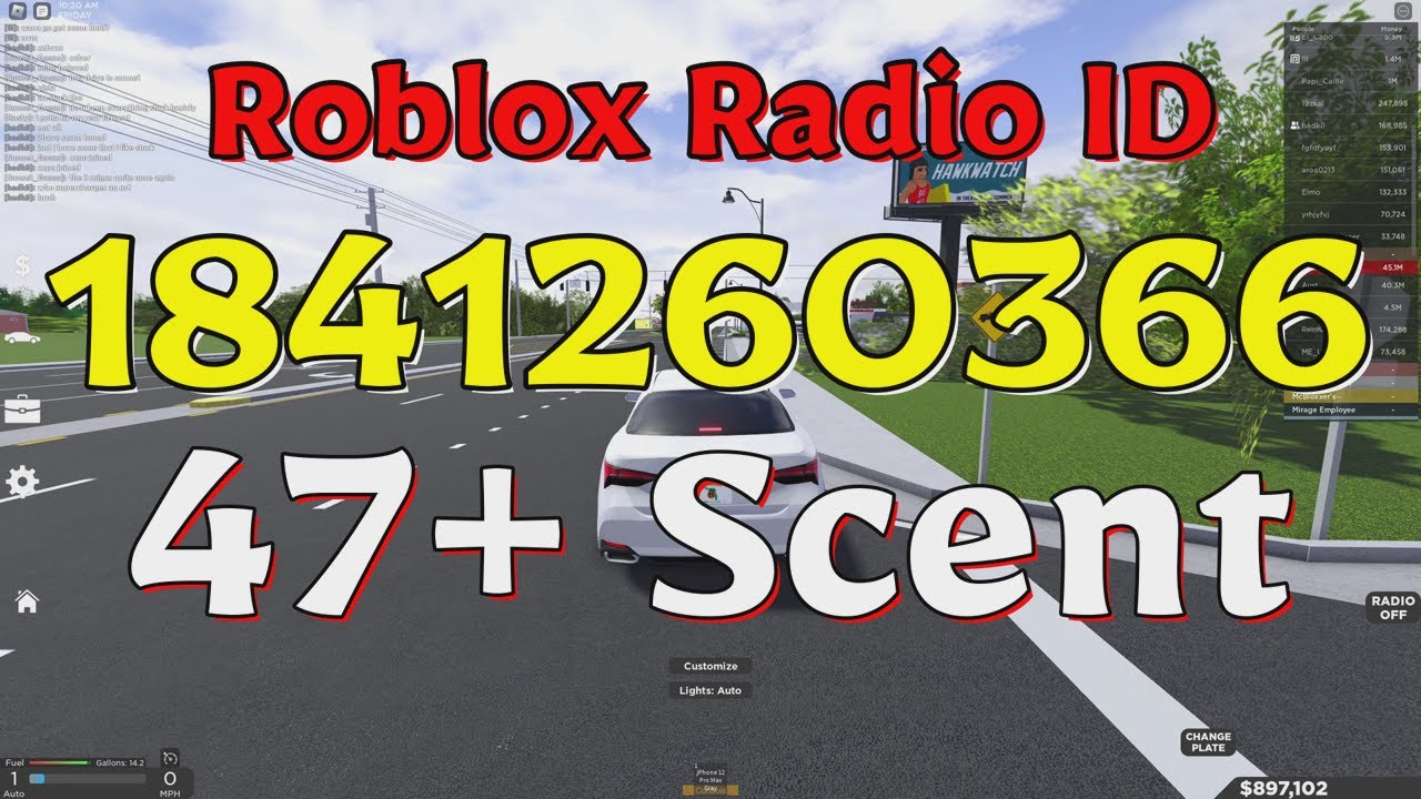 Scent Roblox Radio Codes/IDs - YouTube