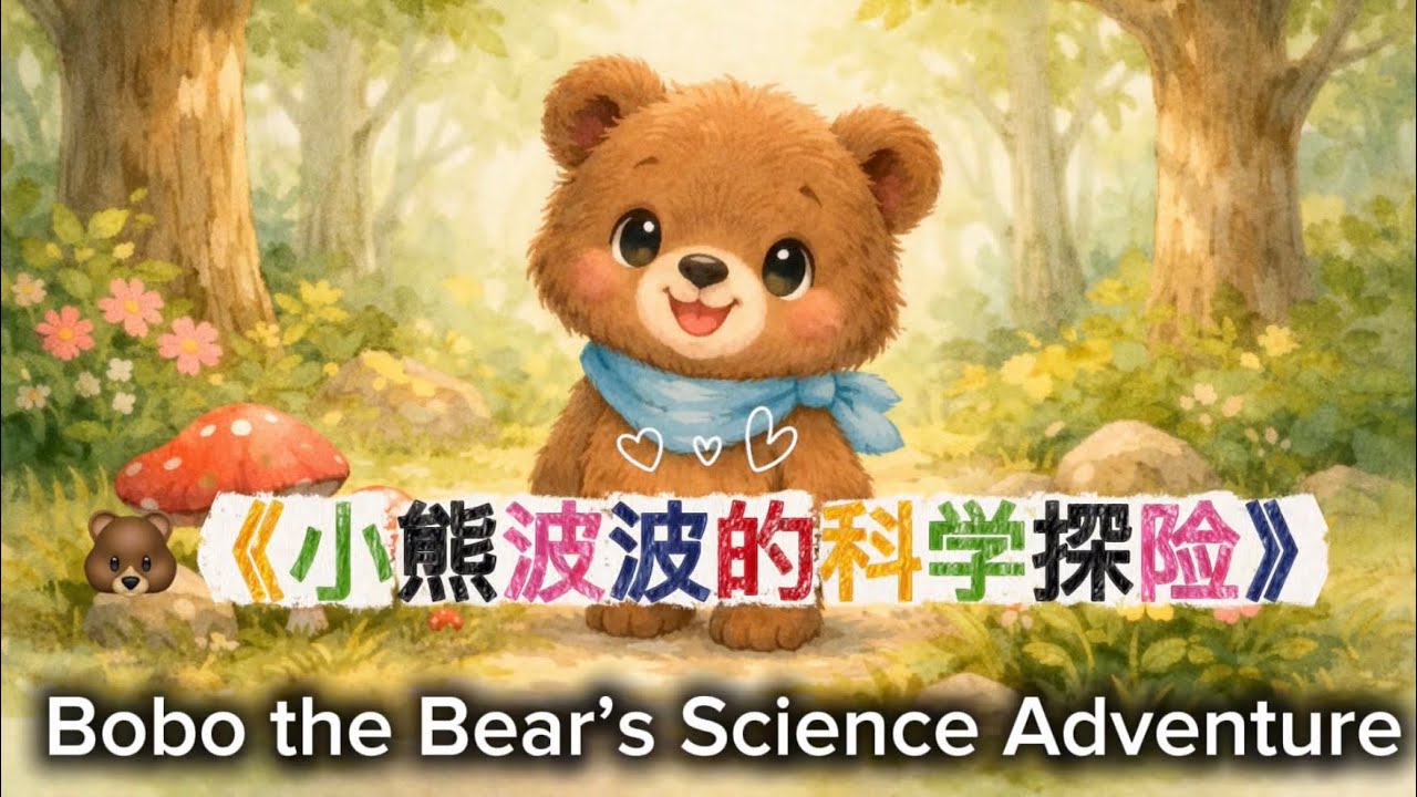 《小熊波波的科学探险》🐻🔍 | Bobo the Bear’s Science Adventure | 中英双语儿童科学故事 - YouTube
