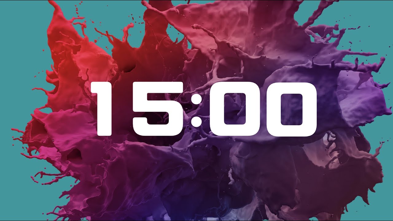 15 min Timer - sound alert in 5s - YouTube