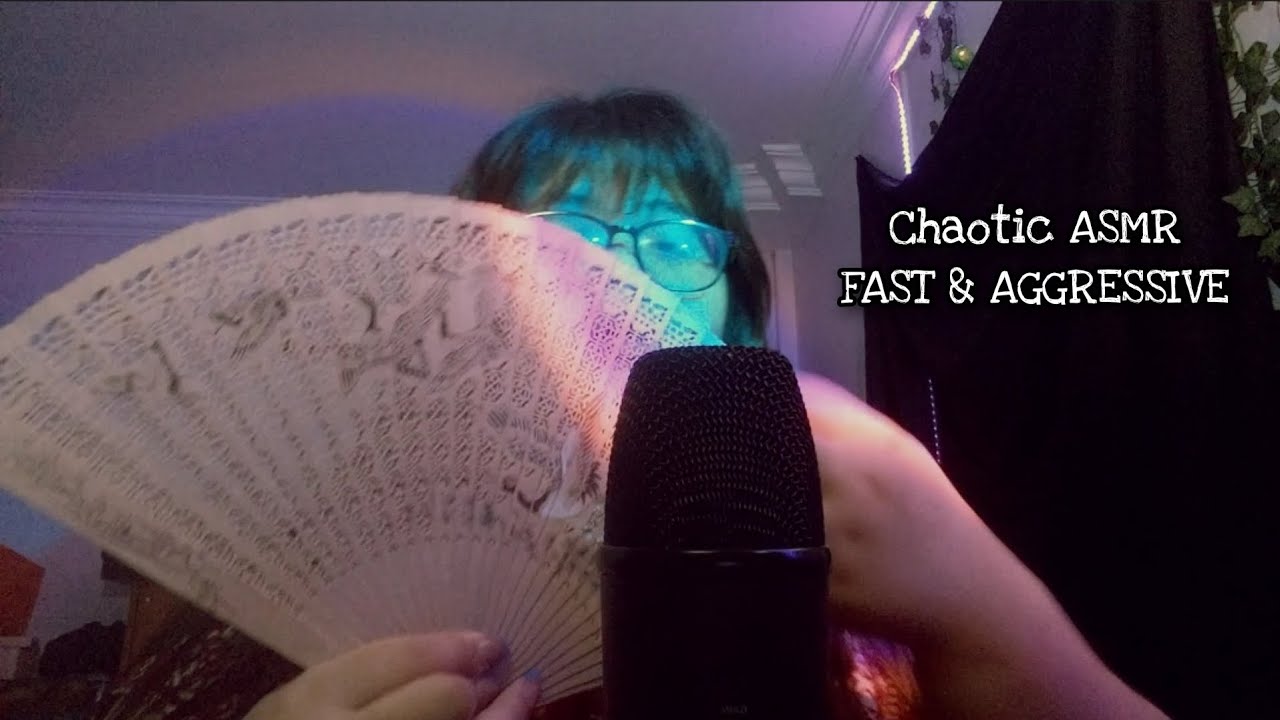 Random chaotic asmr🤪 ( fast & aggressive)Tapping, scratching, phone & table tapping, fast ...