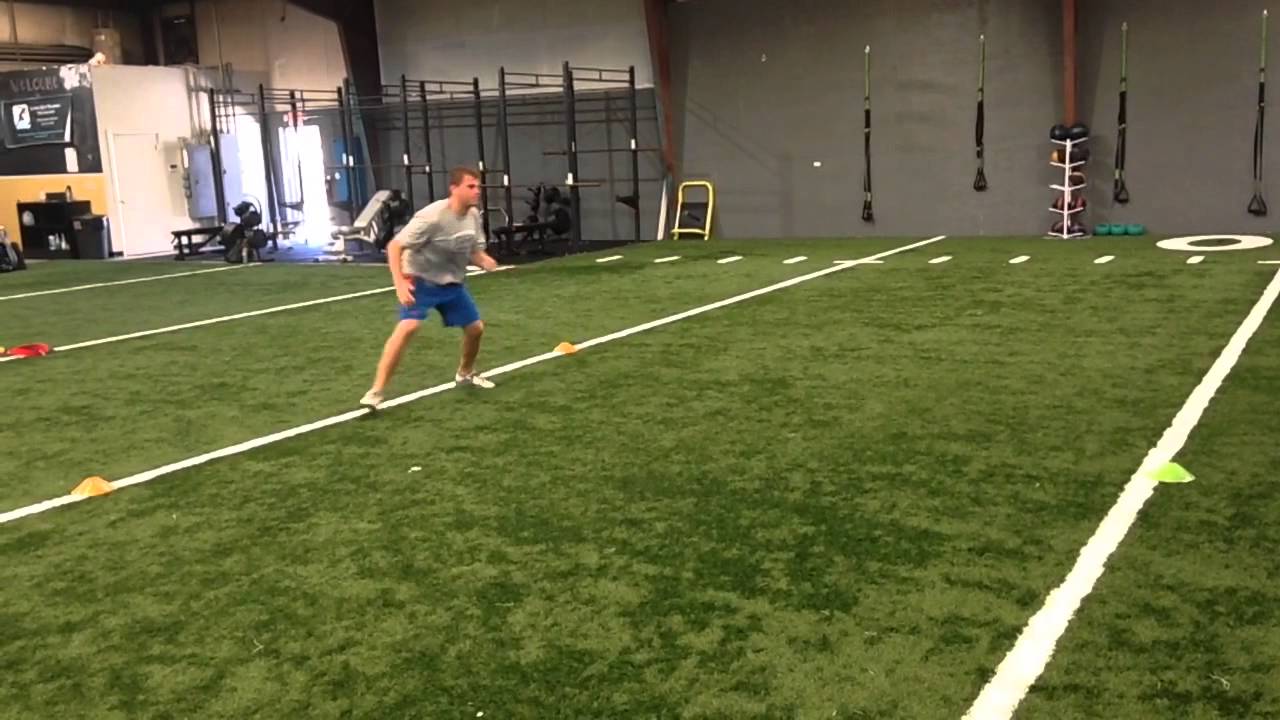 3 Cone Triangle right: shuffle-sprint-sprint - YouTube