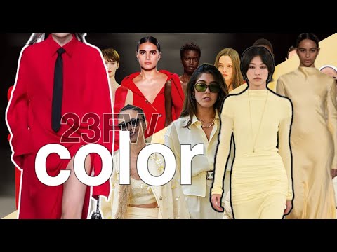 🎨 23 FW 패션 트렌드 컬러_레드 , 버터 _Red , Butter key color #23fw #컬러 #트렌드 #패션트렌드 - YouTube