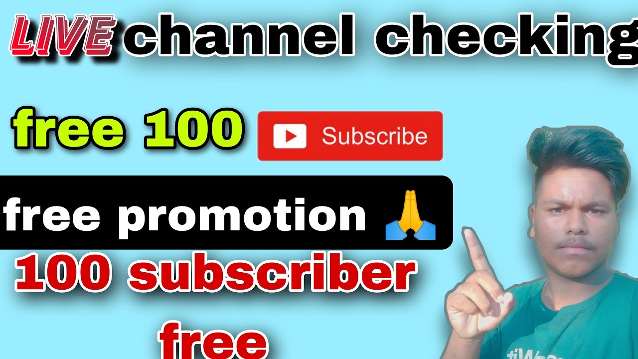 Live Channel Promotion | Channel Promotion Live - YouTube