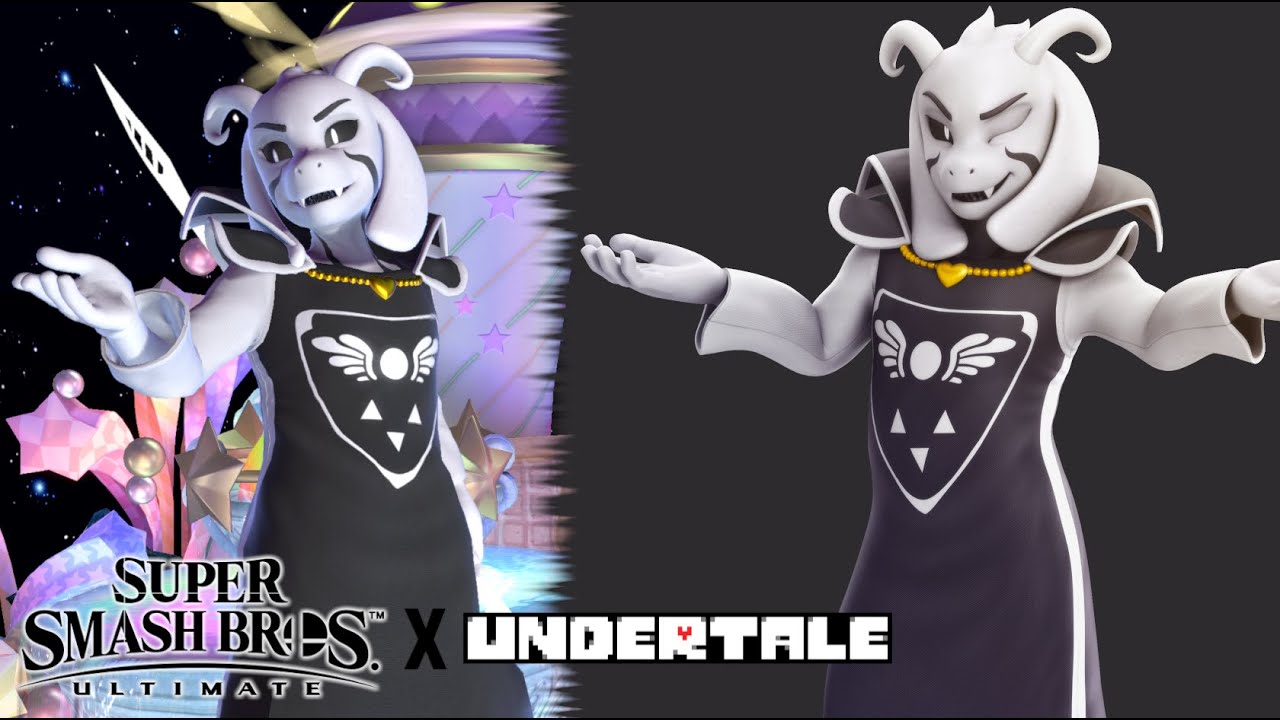 Asriel Dreemurr in Smash Bros Ultimate - YouTube