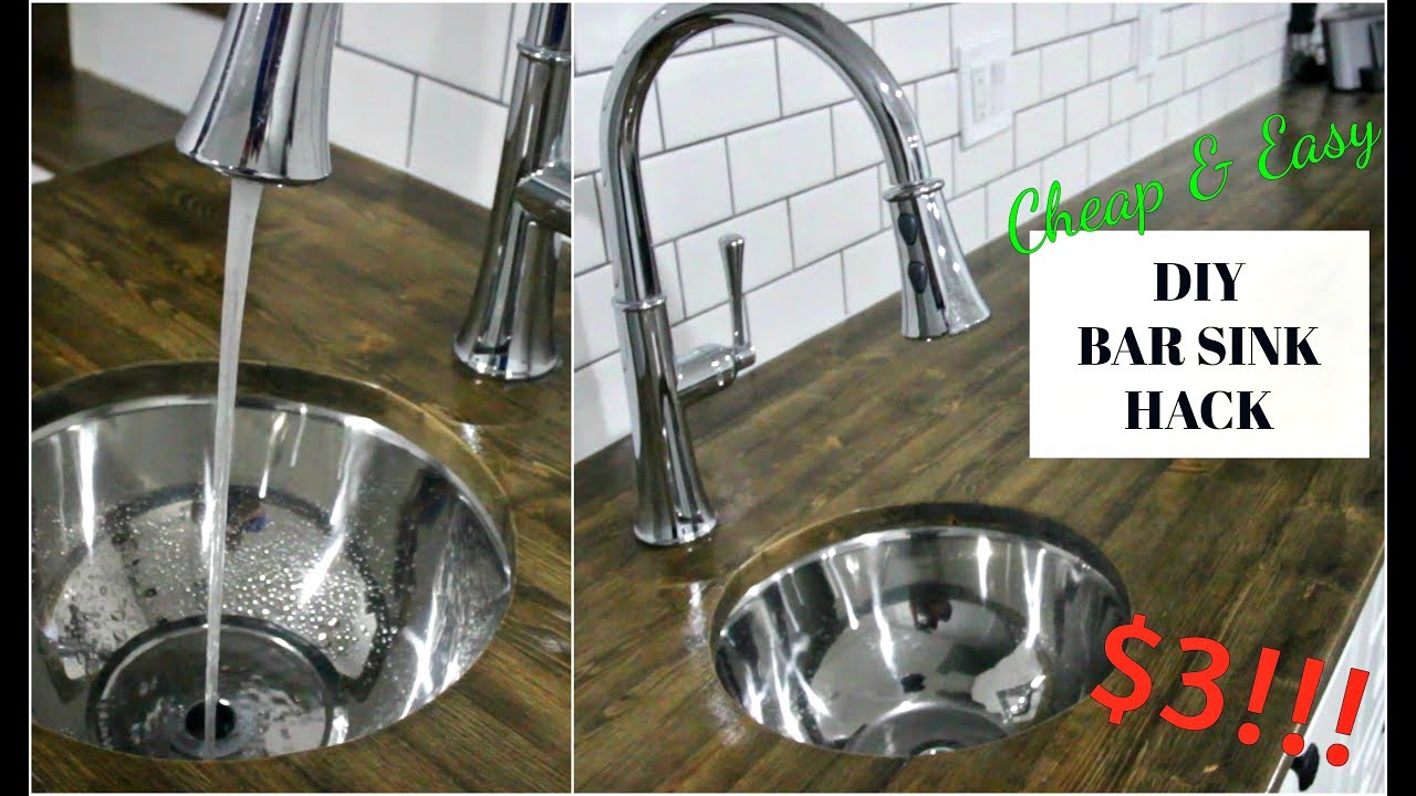 DIY CHEAP BAR SINK HACK SAVE YouTube diy-cheap-bar-sink-hack-save-youtube