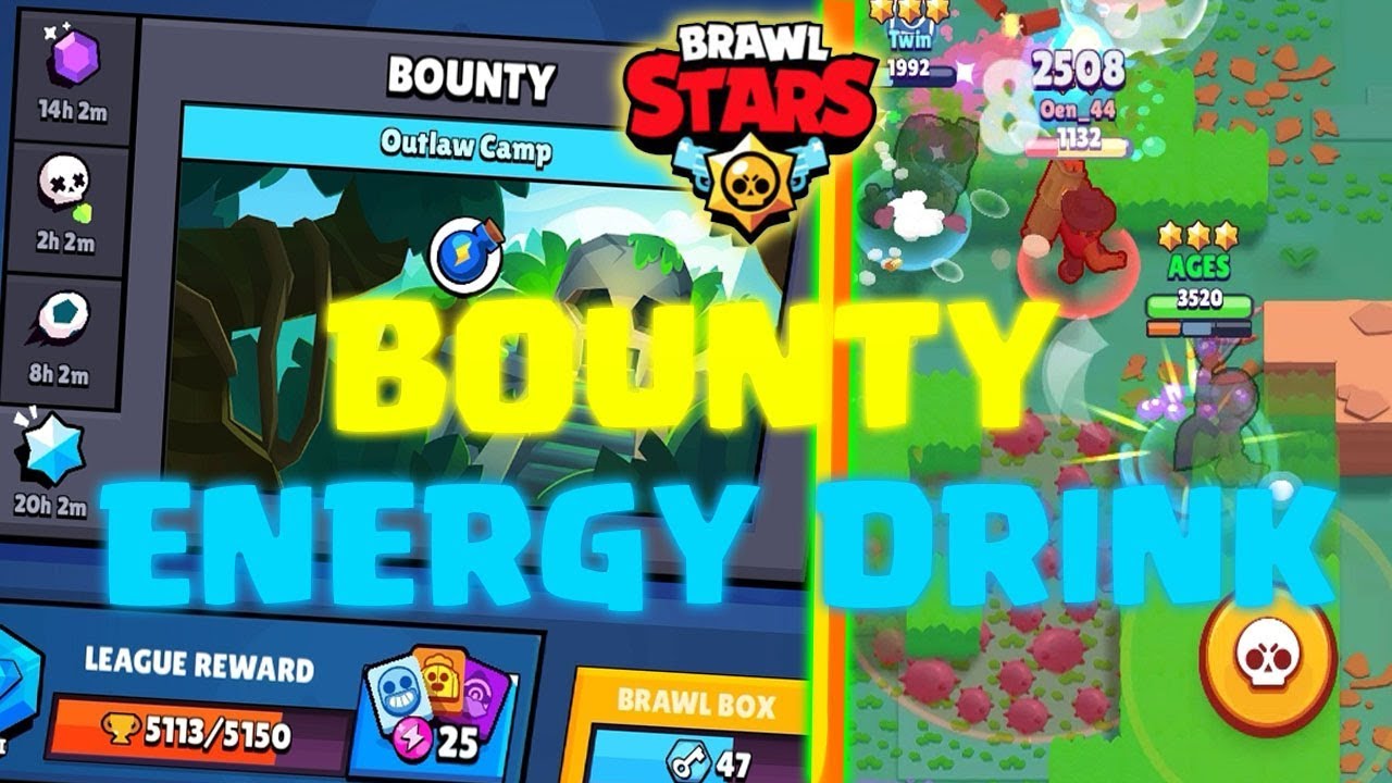 BOUNTY CON ENERGY DRINK... ES DIFÍCIL TOMAR UNA BEBIDA | Brawl Stars ...