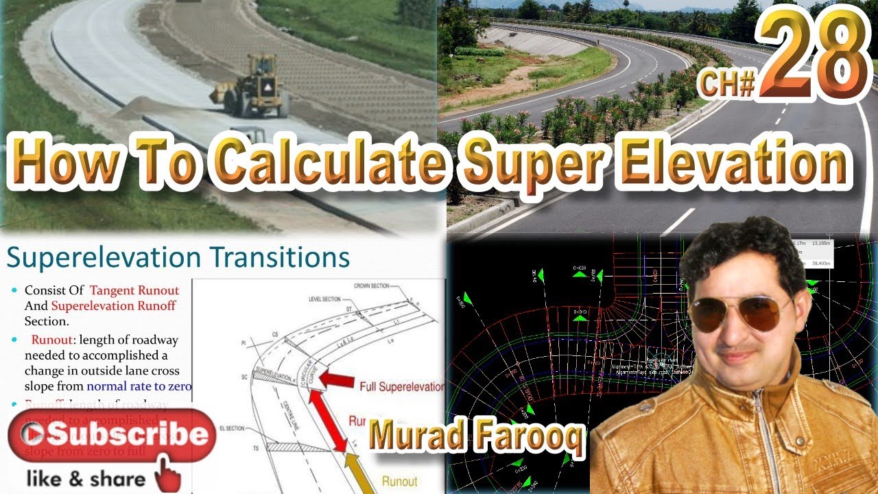 How To Calculate Super Elevation (S.E) |What is Super Elevation|. CH ...