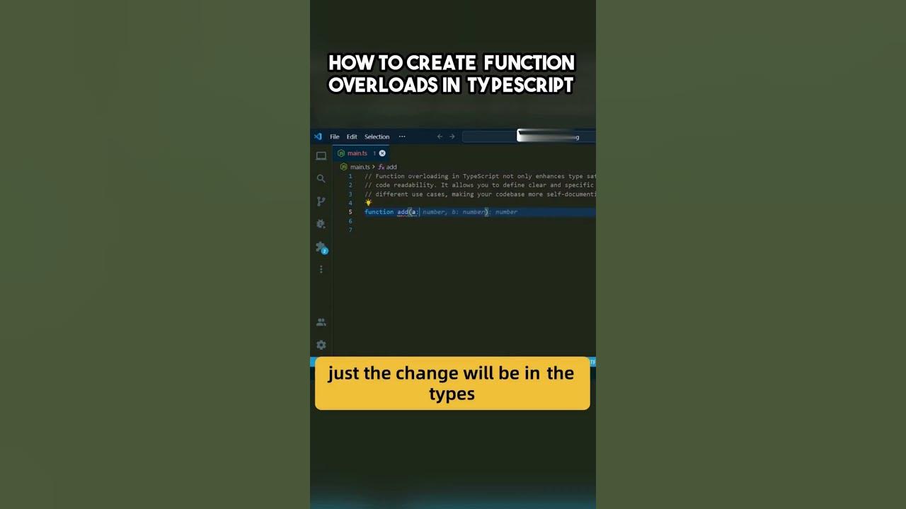 function overloading in typescript || Hindi/ Urdu || Ninja learners - YouTube