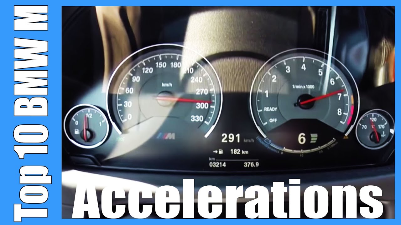 TOP 10 BMW M Acceleration & Top Speed | Z3M Z4M M3 M4 M5 M6 X5M X6M ...