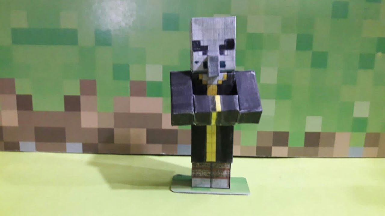 Evoker de minecraft / papercraft casero - YouTube