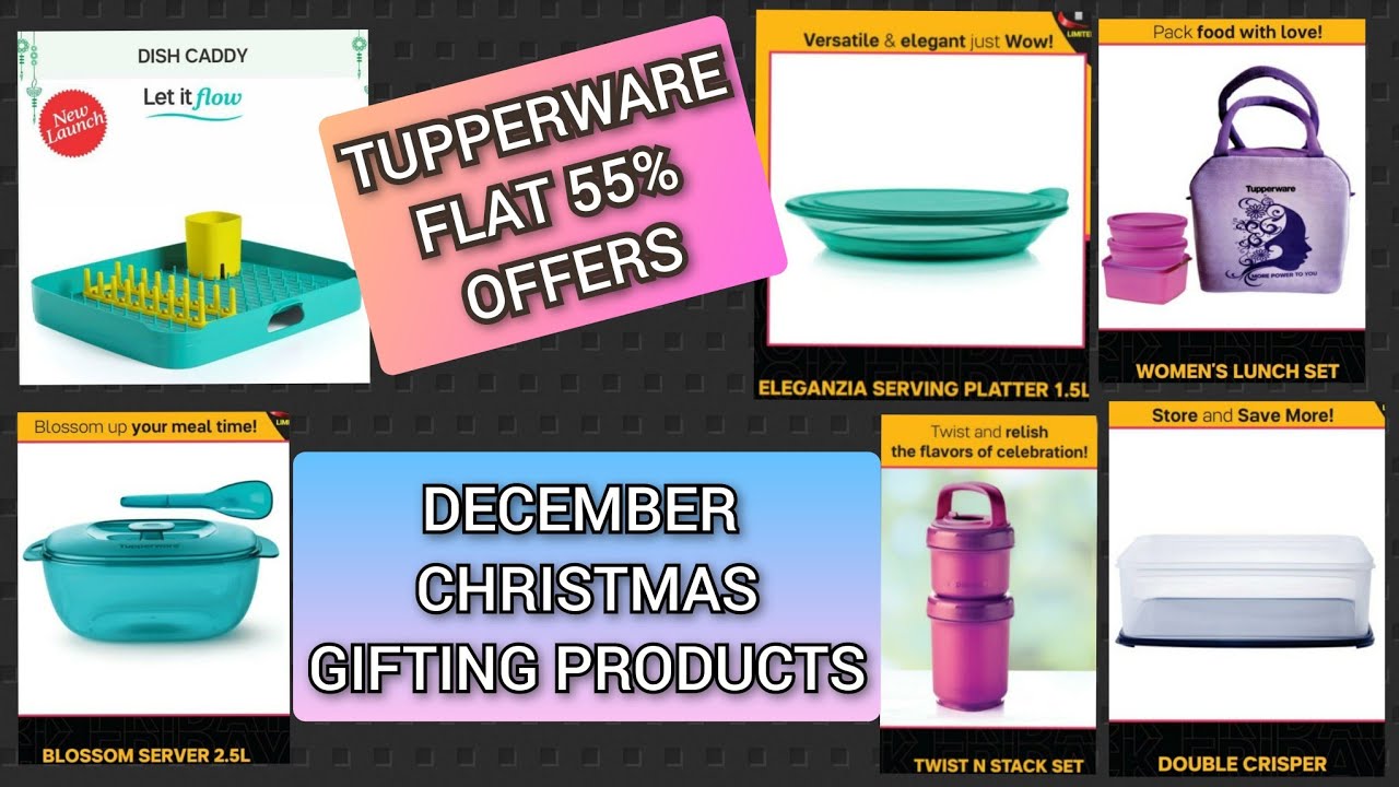TUPPERWARE DECEMBER 2023 MONTH GIFTING PRODUCTS| CHRISTMAS LATEST ...