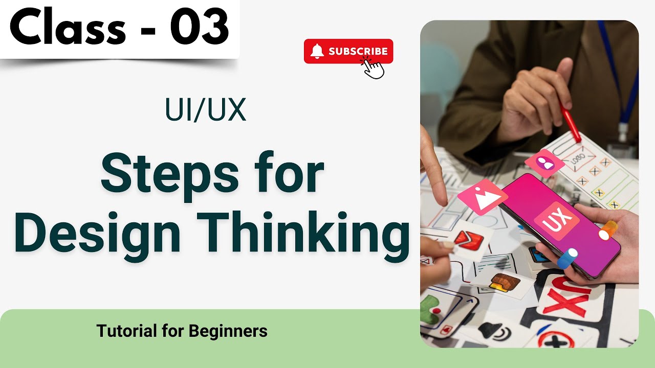 UI UX Class 03 | Steps for Design Thinking | UI UX Tutorial for ...