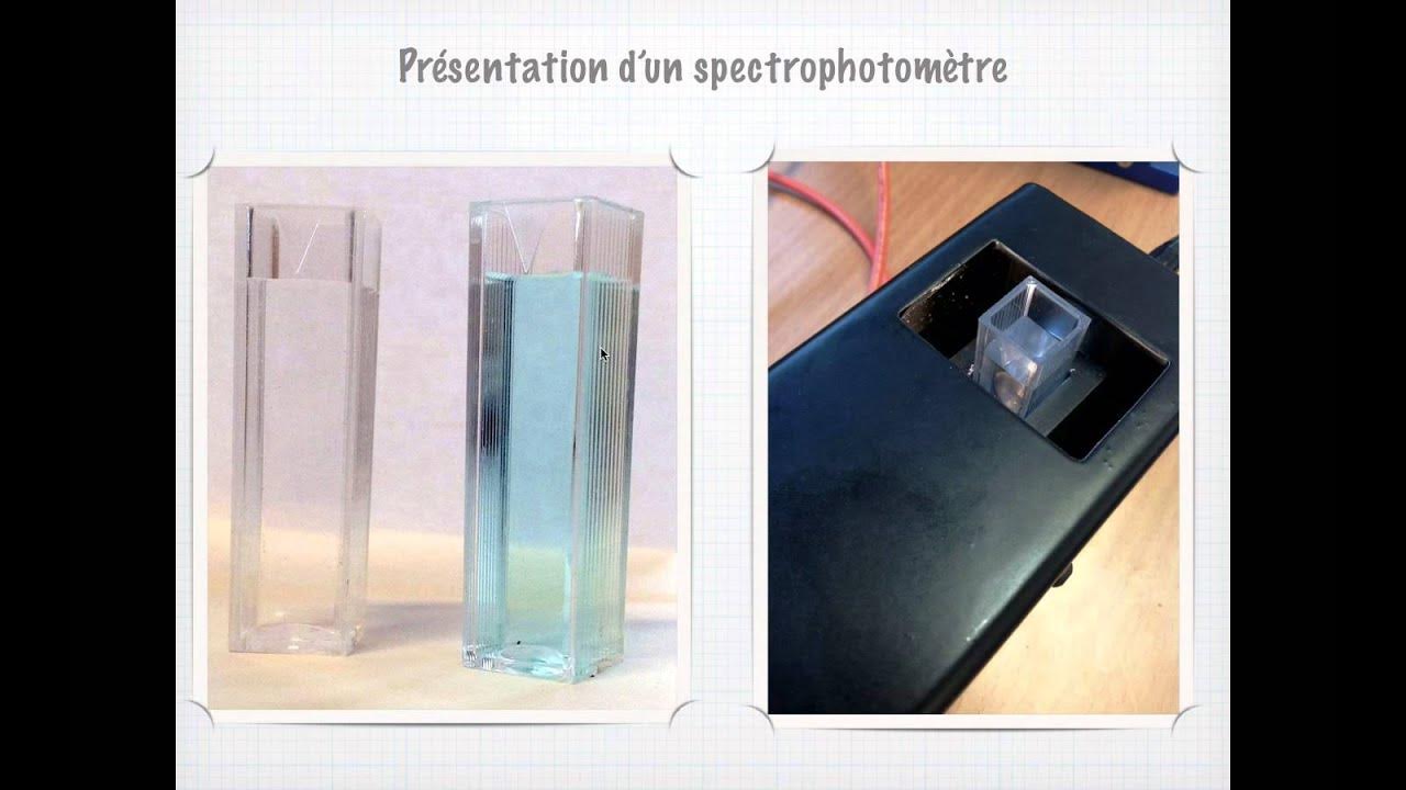 Présentation du spectrophotomètre - YouTube