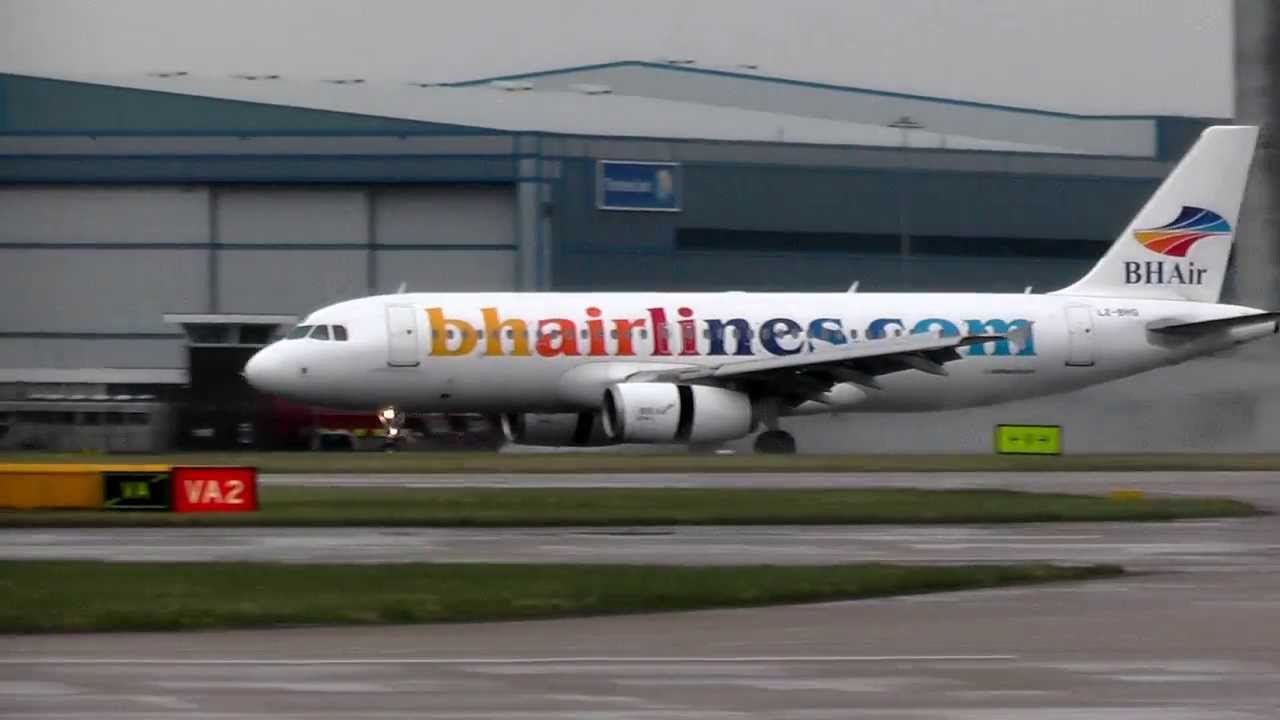 BH Airlines Landing at Manchester Airport - YouTube