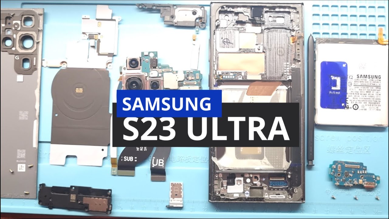 Samsung galaxy S23 ultra disassembly (výmena displeja) - YouTube