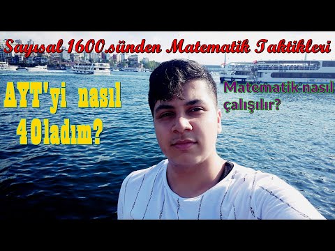 Matematik nasıl çalışılır? // 40ta 40 nasıl yaptım? \\\\ MF 1600.sünden taktikler