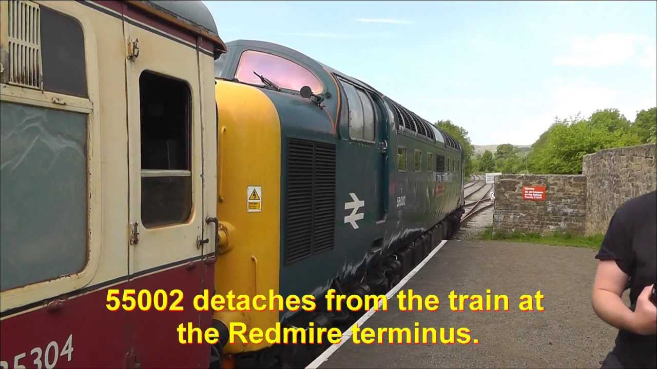 Class 55 No. Deltic 55002 at the Wensleydale Diesel Gala - 8th June ...