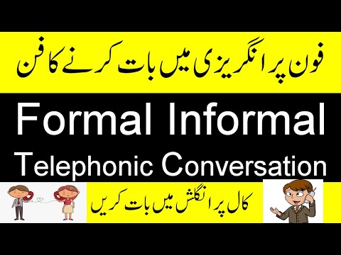 English Conversation on Phone || Formal informal Telephonic ...