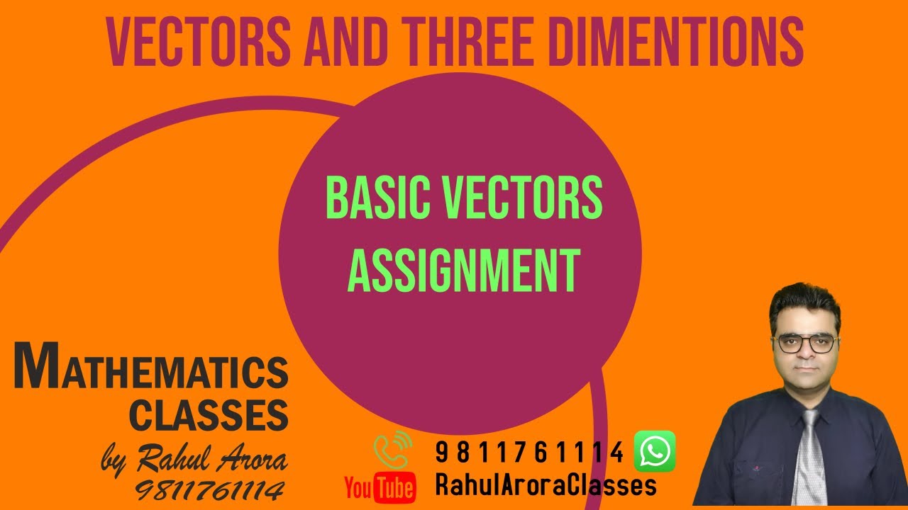 6 Basic Vectors Assignment Questions - YouTube