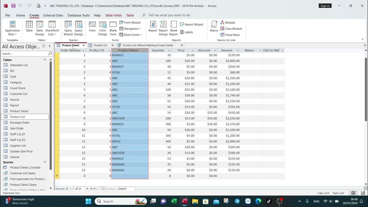 មេរៀនទី២៧ៈ Find Unmatched Query Wizard - YouTube