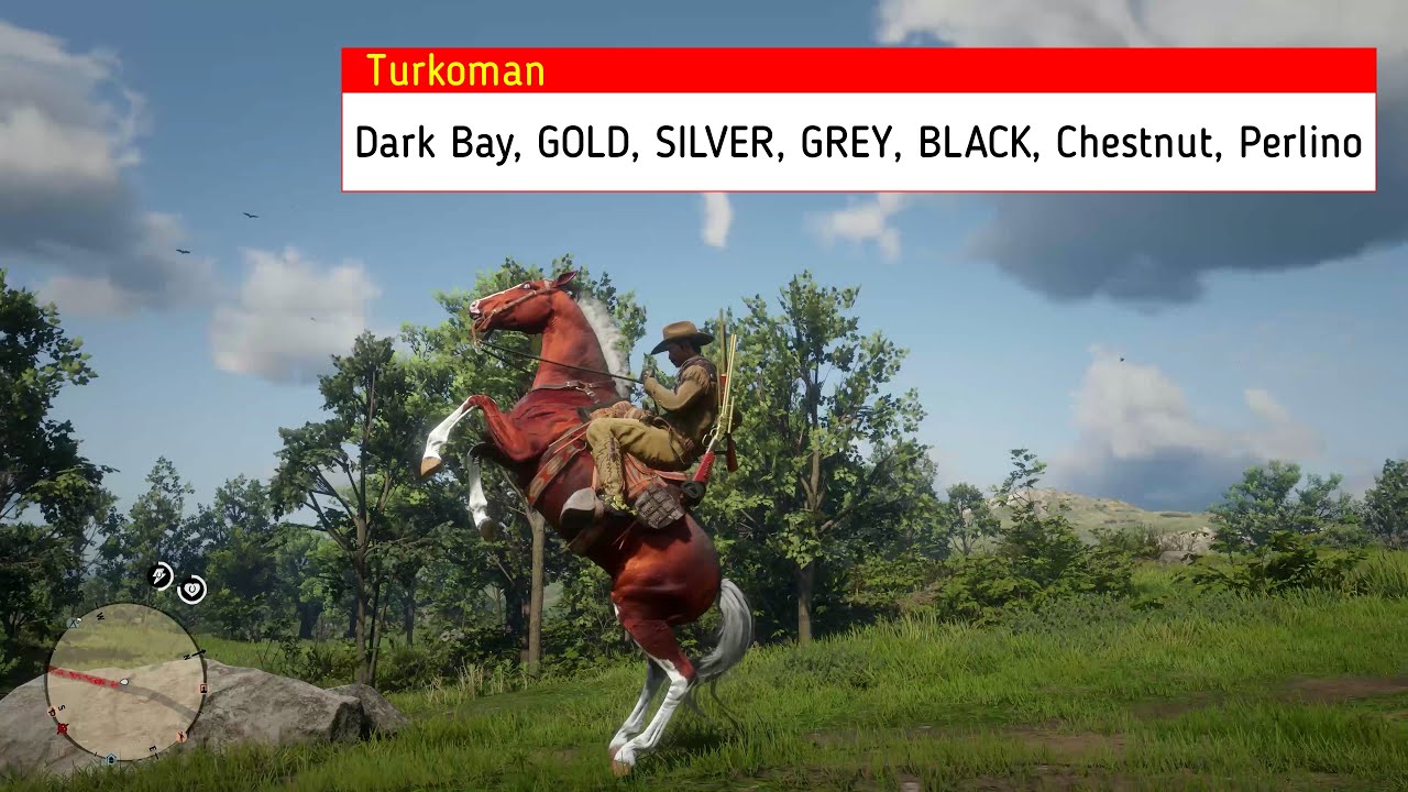 RDR 2 Chestnut Turkoman Horse - YouTube