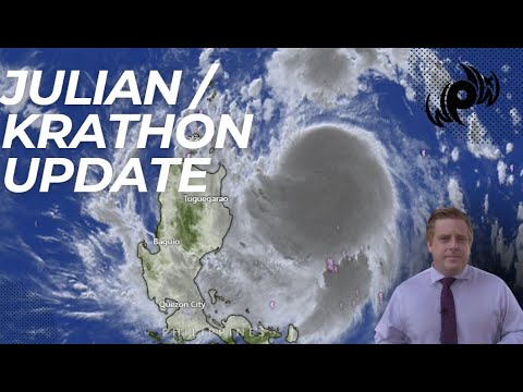 Tropical Storm Julian / Ktathon nears the coast of the Philippines ...