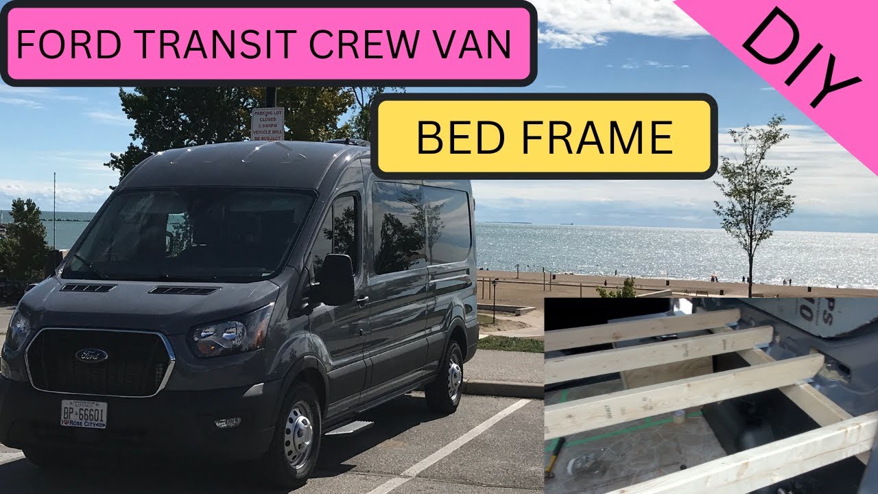 2022 Ford Transit Med Roof Crew Van. Bed Frame Part 1. DIY - YouTube