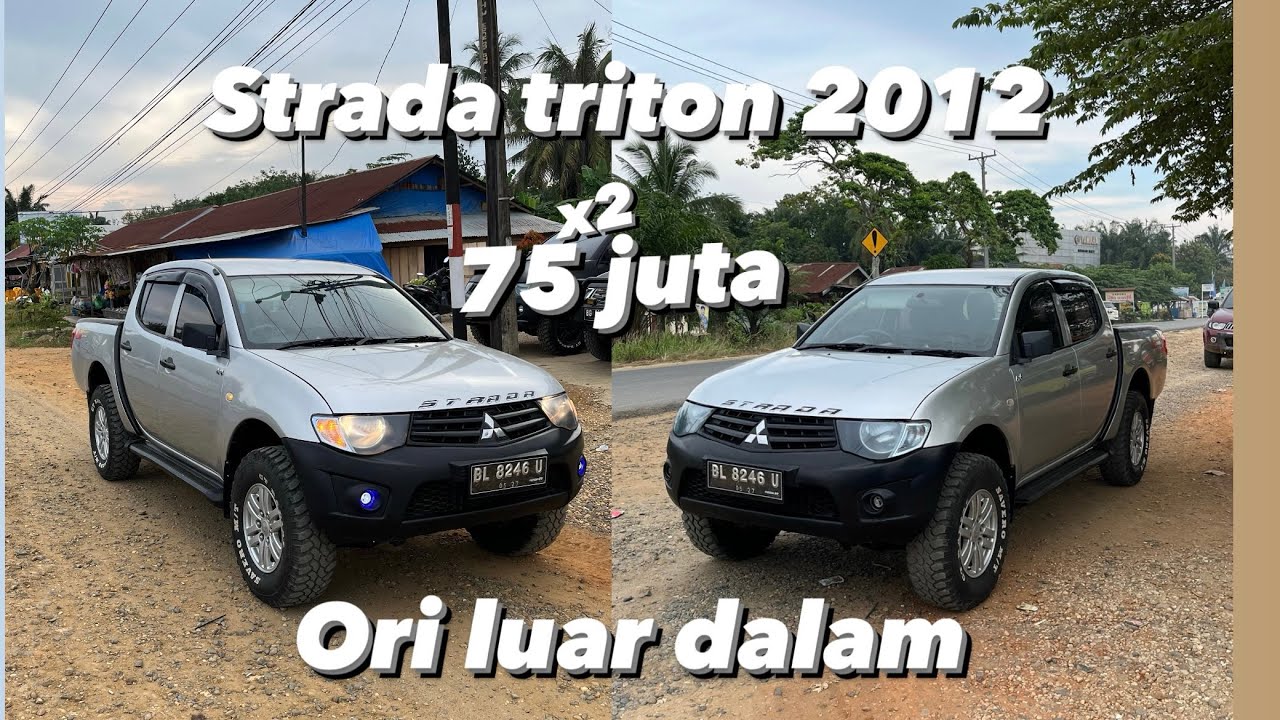 Strada triton 2012 Di jamin original luar dalam - YouTube