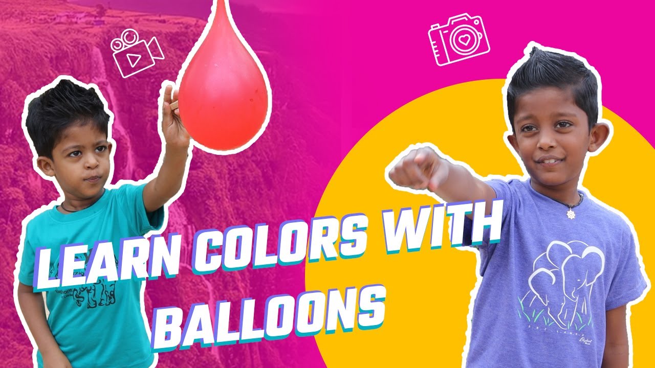 Learn colors with balloons | Learn colors for kids | Outdoor fun with ...