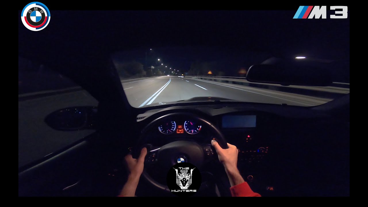 BMW E92 M3 | V8 M POWER | POV CASUAL NIGHT DRIVE | The V8 Hunters - YouTube
