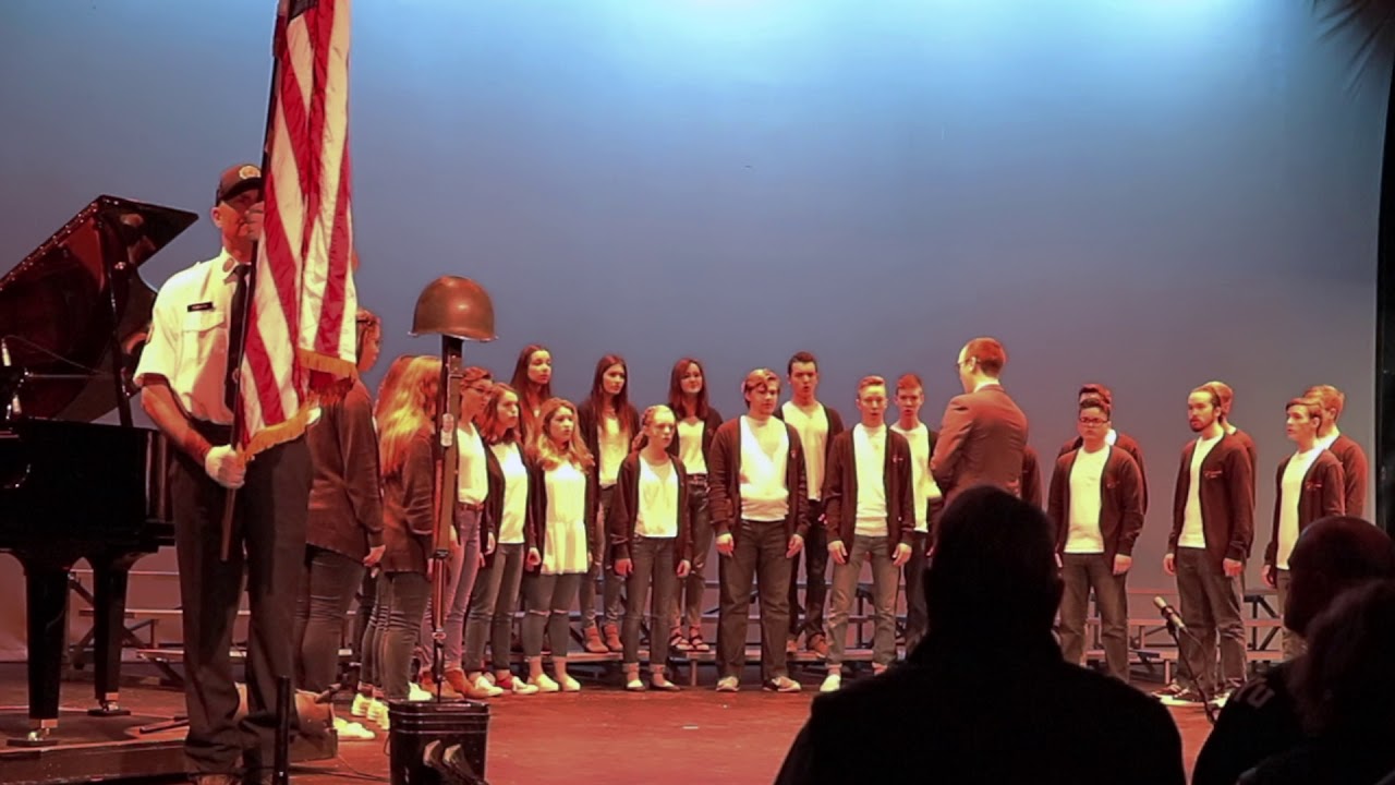 MVHS Choir - National Anthem - Veterans Day 2017 - YouTube