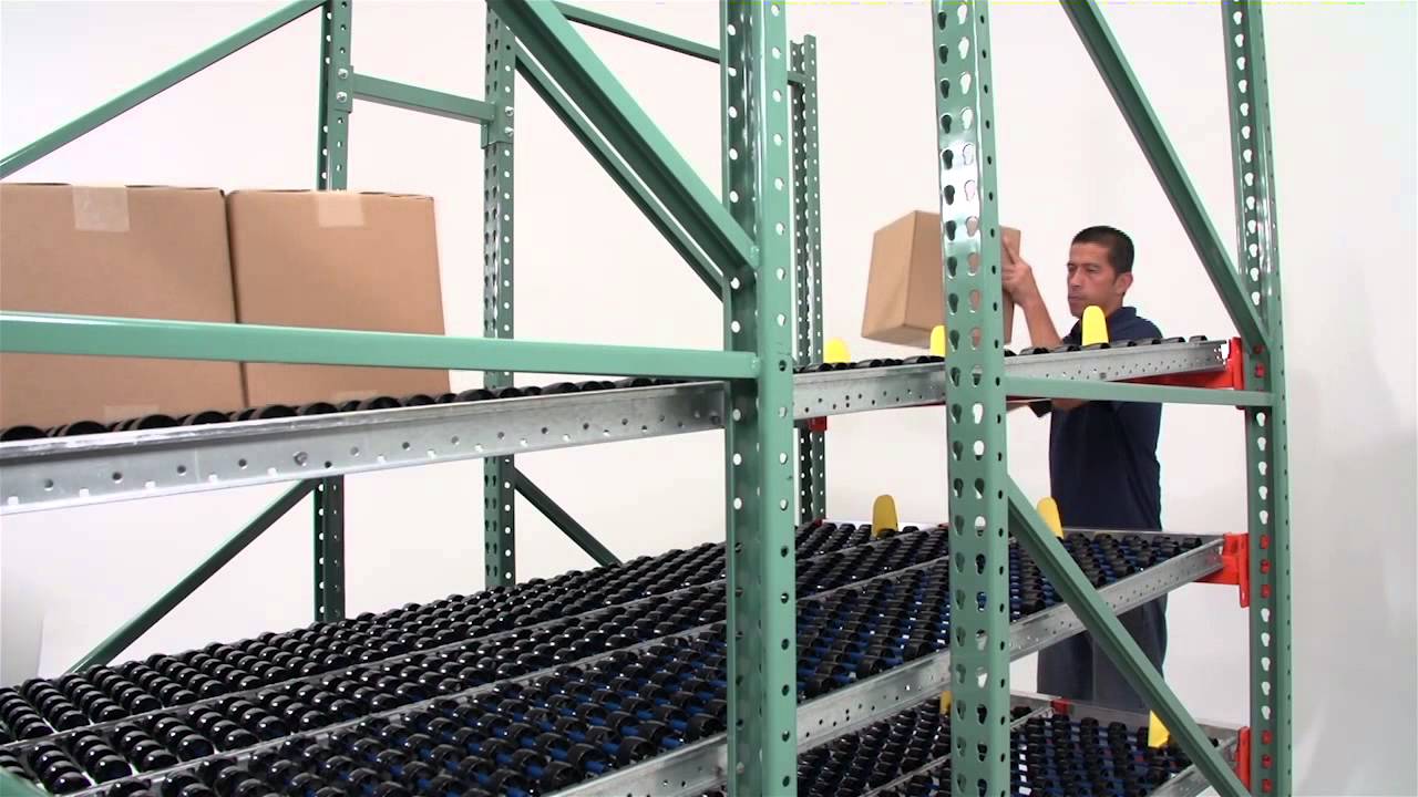 SpanTrack Carton Flow by UNEX Manufacturing - YouTube