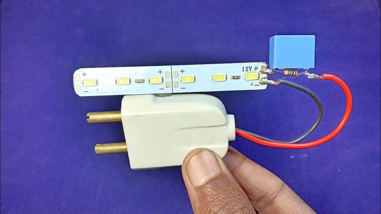 Power supply 220v to 12v without transformer - YouTube