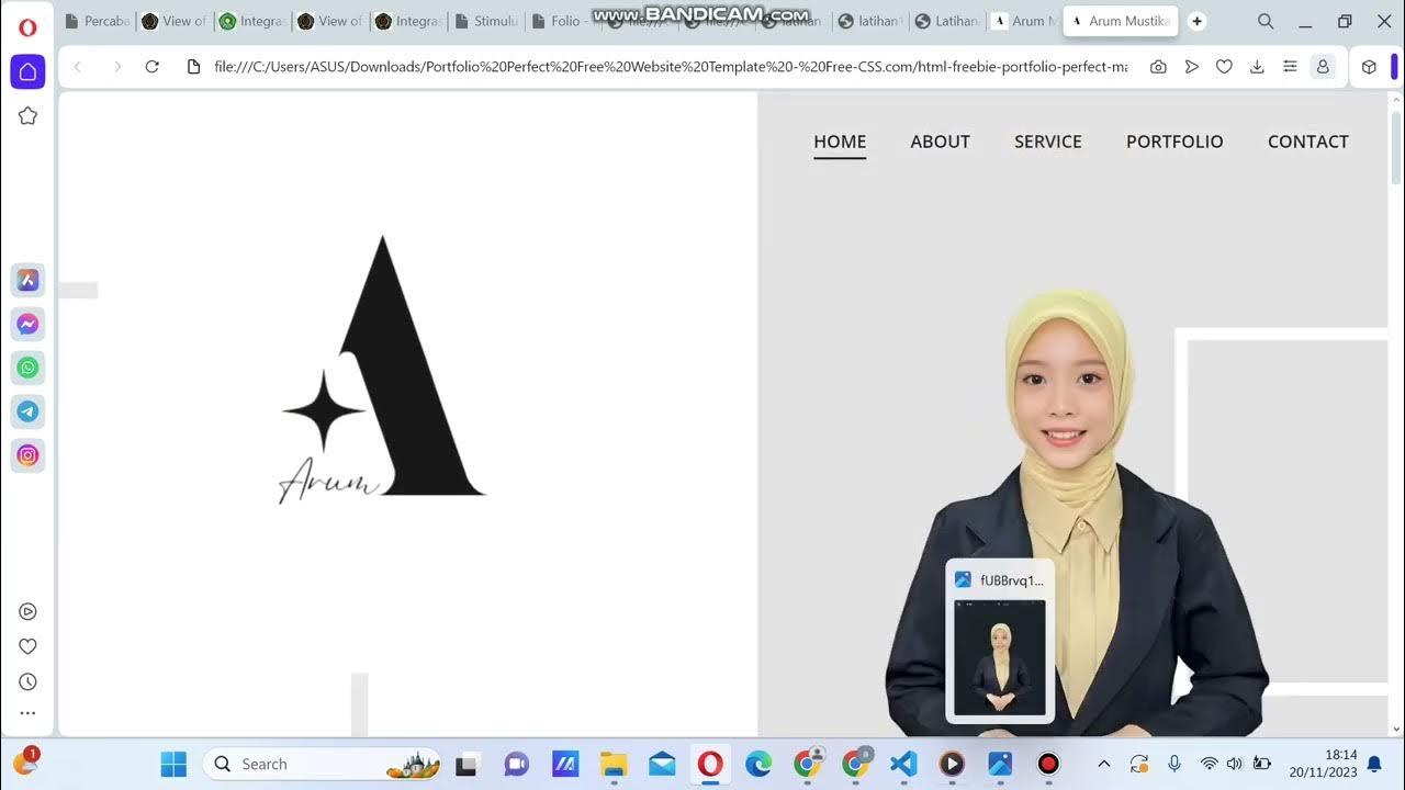 How to Created Personal Website used Free CSS Template - YouTube