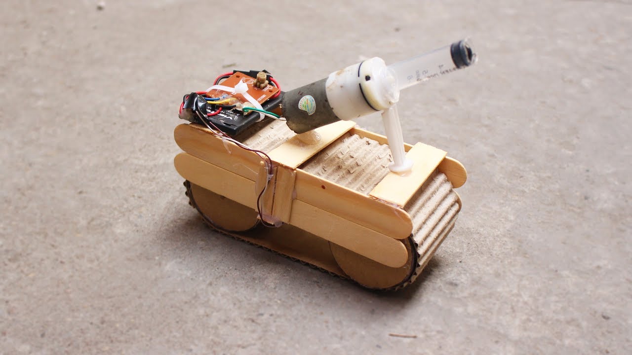 How To Make Great Toy Tanks From Ice Cream Bars - YouTube