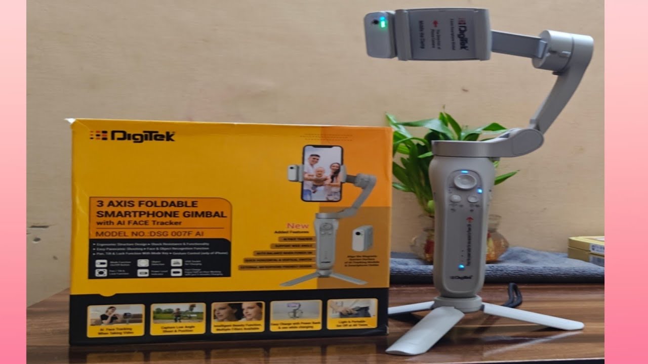 Digitek AI gimbal MODEL No.DSG 007F AI - YouTube