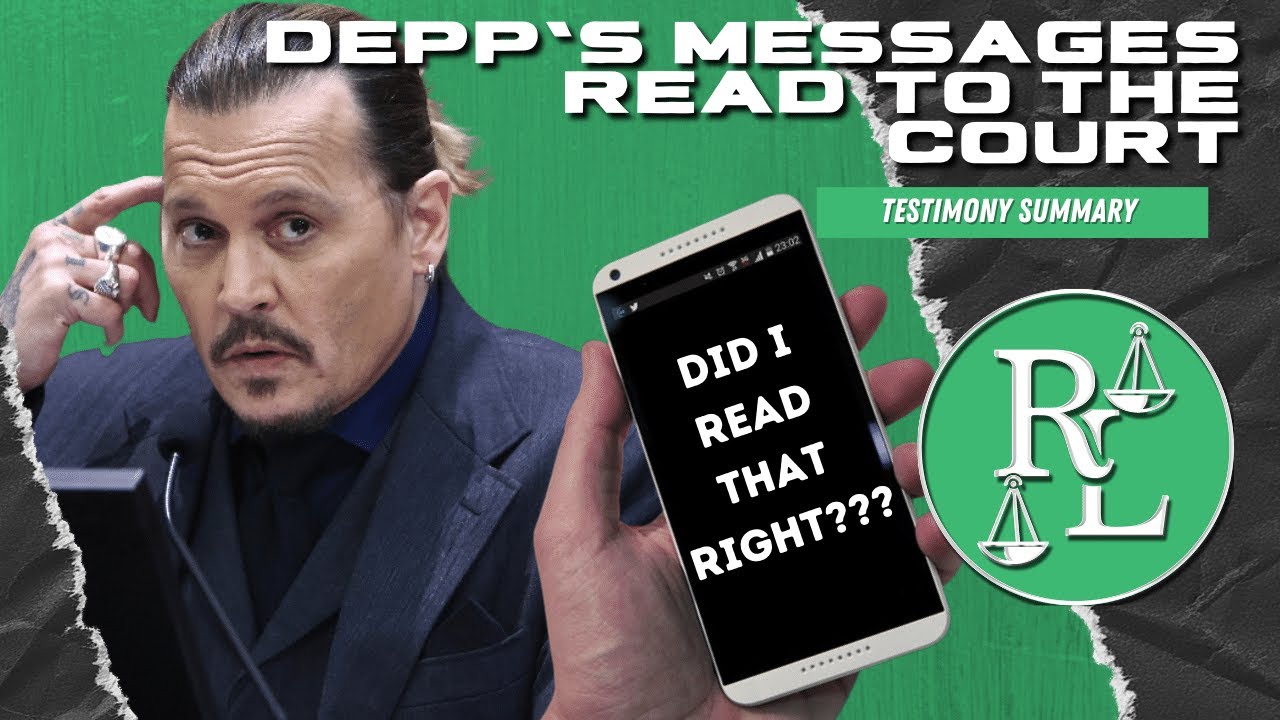 Johnny Depps BRUTAL Texts Revealed in the Amber Heard Trial - YouTube