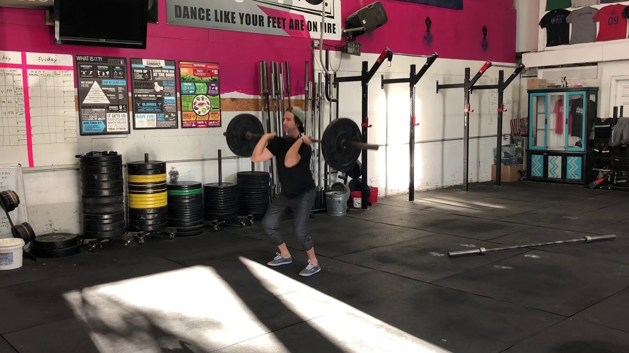 Barbell Clean To Overhead Press - YouTube