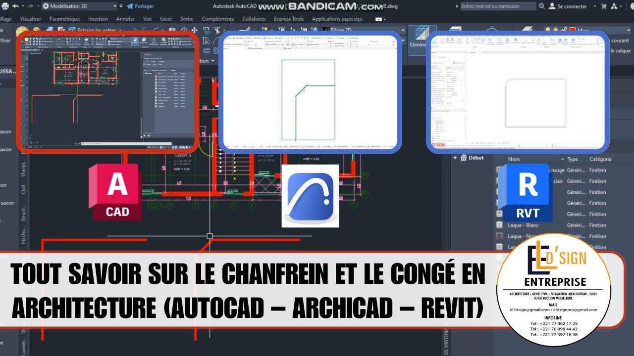 Tout savoir sur le chanfrein et le congé en architecture (AutoCAD ...
